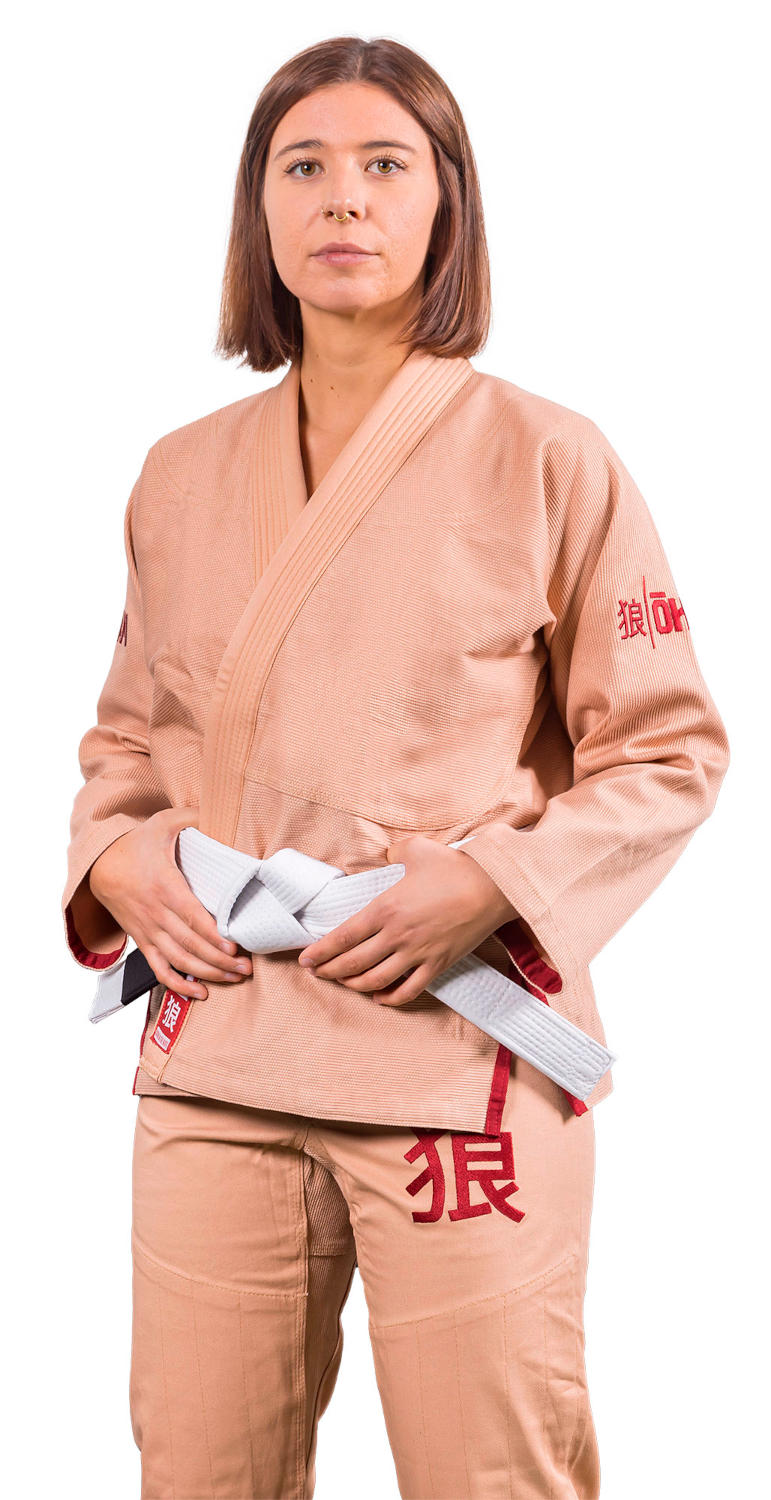 okami kensho women BJJ Gi- beige - MMATeam.gr
