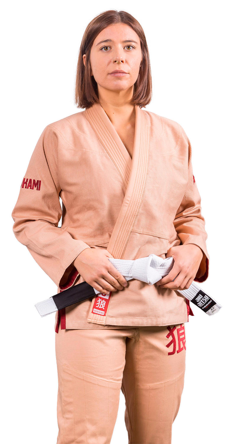 okami kensho women BJJ Gi- beige - MMATeam.gr