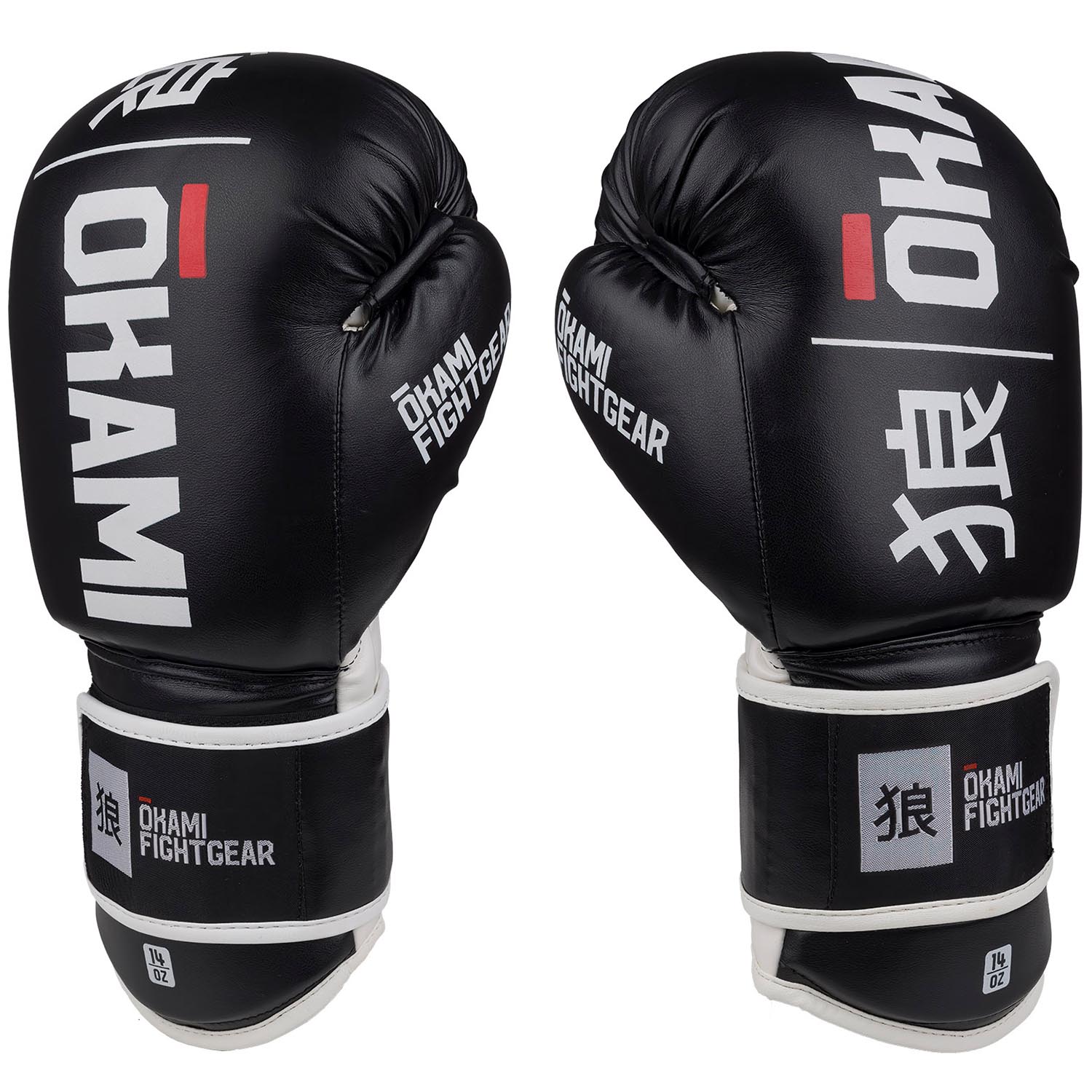 OKAMI RUMBLE BOXING GLOVES -BLACK/white - MMATeam.gr
