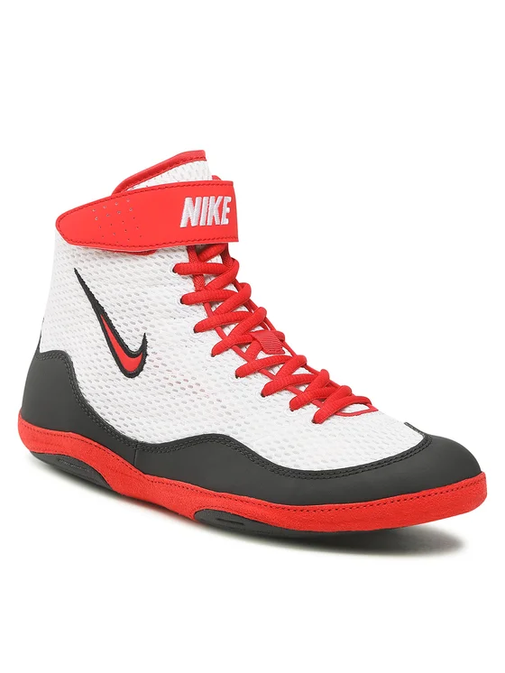 Nike inflict 3 Wrestling shoes -white/red - MMATeam.gr
