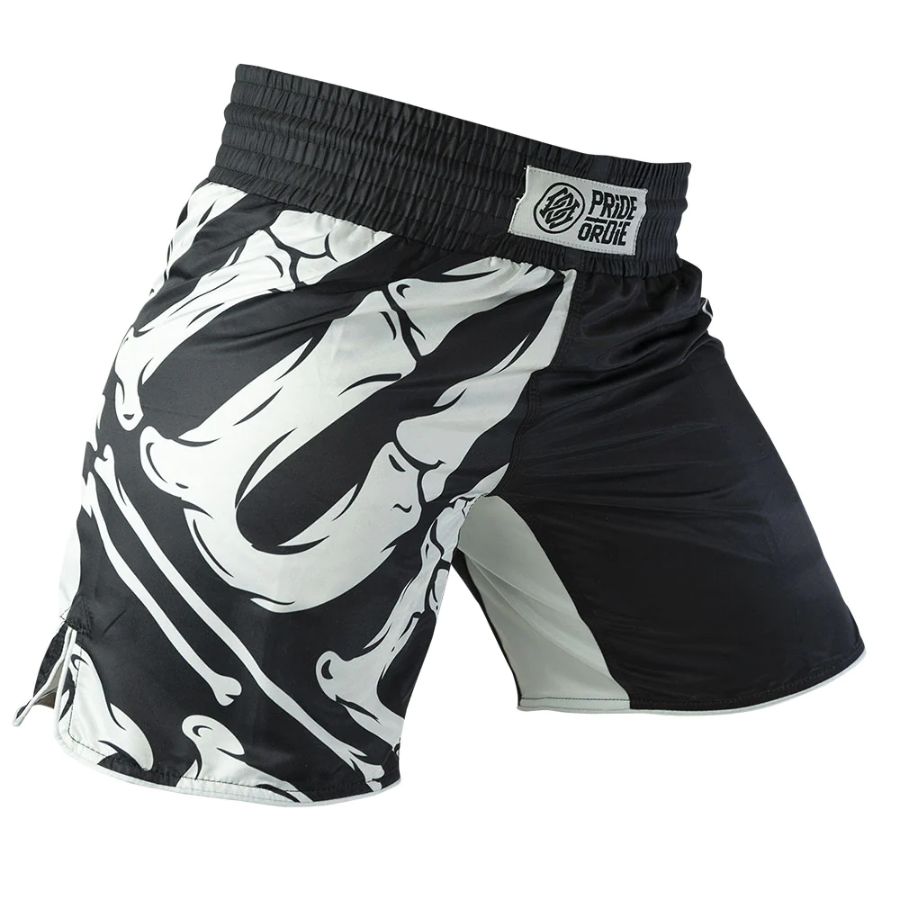Pride Or Die reckless bones MMA Shorts - Black - MMATeam.gr
