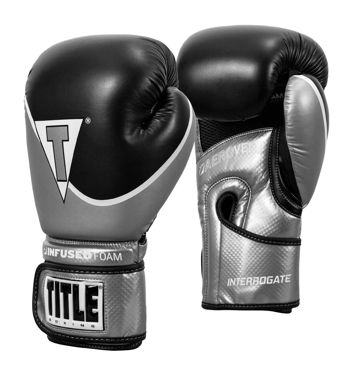 Title Boxing Gloves Infused-foam Interrogate - silver - MMATeam.gr