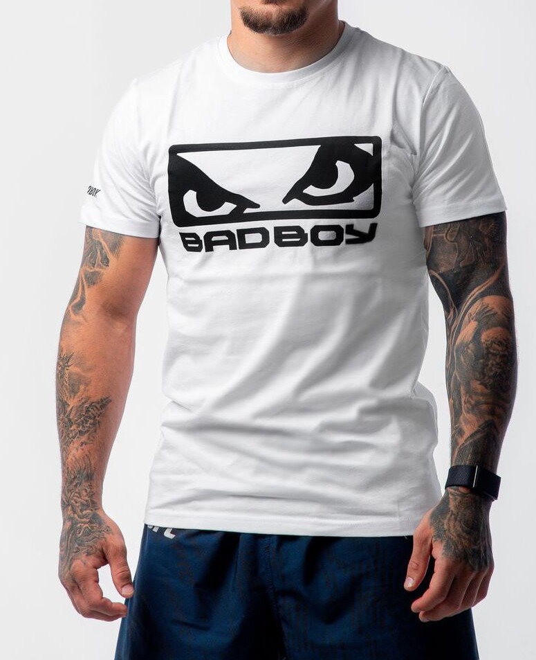 BAD BOY logo classic TSHIRT- white - MMATeam.gr