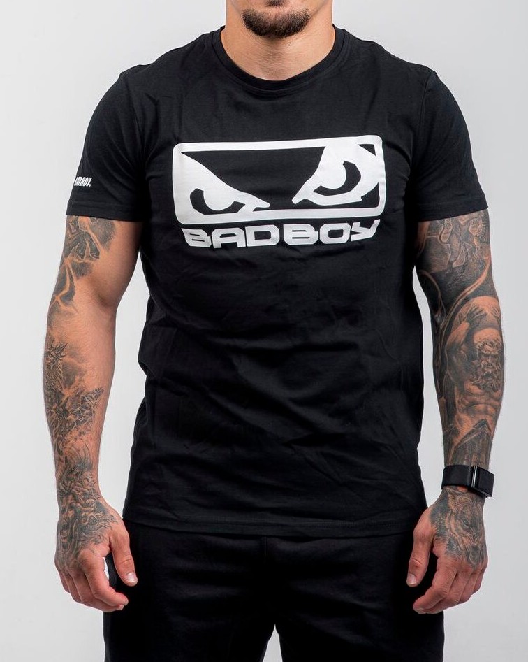 BAD BOY logo classic TSHIRT- black/white - MMATeam.gr